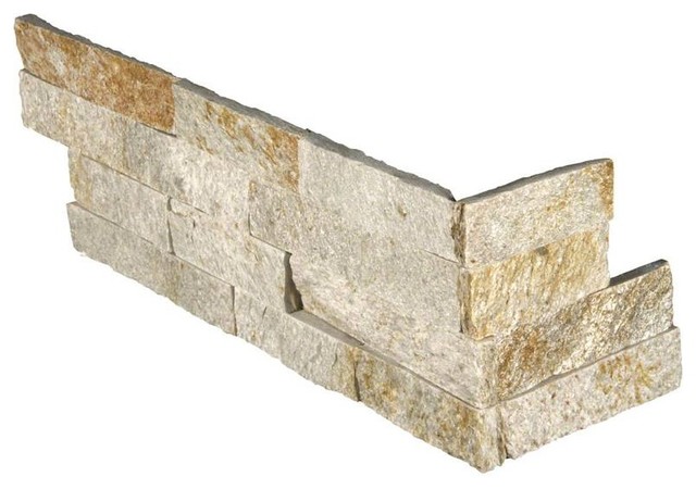 Sparkling Autumn Split Face Corner Ledger Panel - Traditional - Siding ...