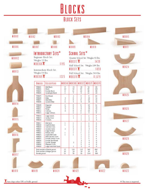 Half Unit Block Set 340 Pieces - Contemporary - Kids Toys And Games ...