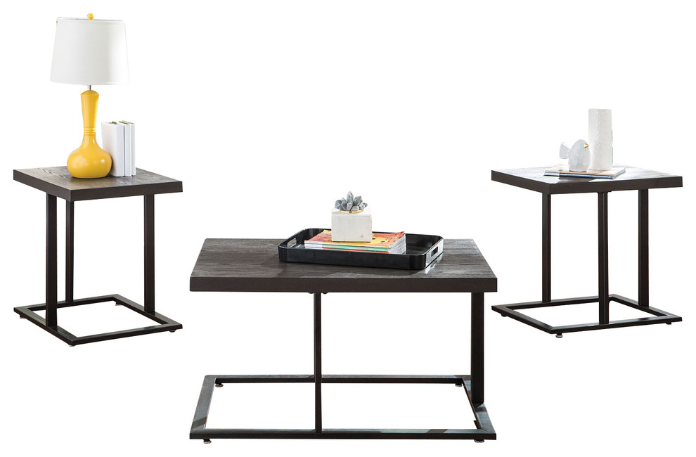 Airdon Occasional Table Set in Bronze T194-13 - Transitional - Coffee ...