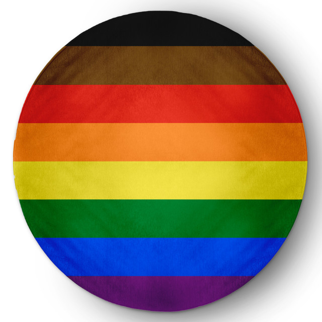 2' x 3' Pride Rug Black, Red, Green, BlueChenille Indoor/Outdoor Rug, 5 ...