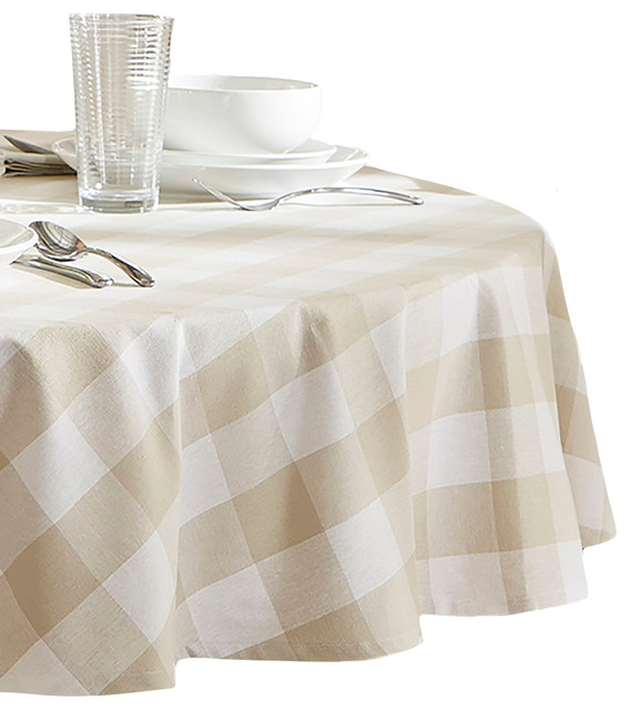 Farmhouse Living Buffalo Check Tablecloth - Farmhouse - Tablecloths ...