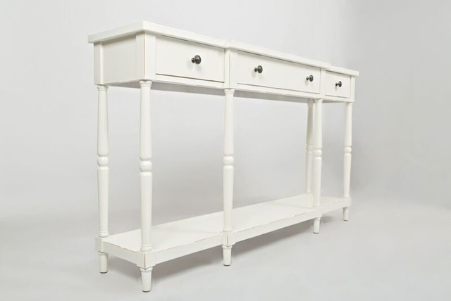 Stately Home 60" Console- Antique White - Traditional - Console Tables ...
