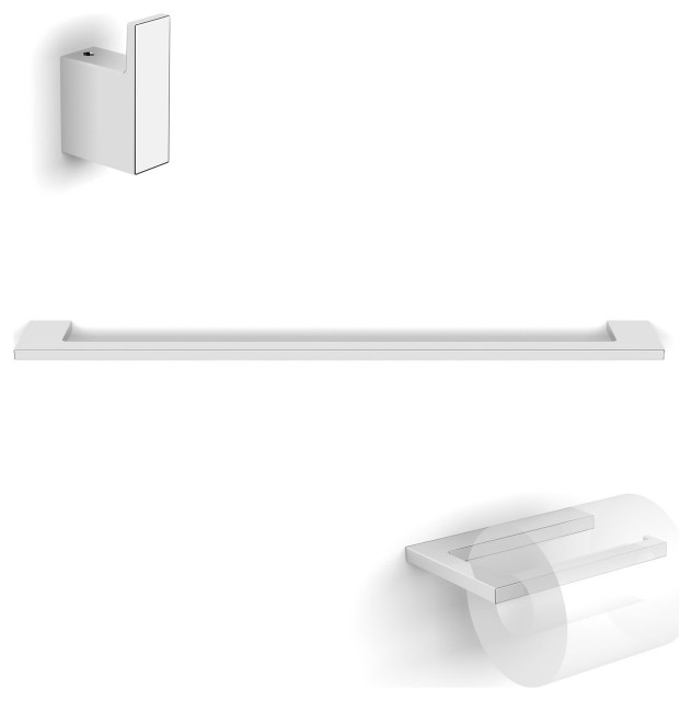 WS Bath Collections Luna WSBC 38090B Luna 3 Piece Bathroom ...