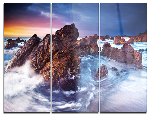 "Rugged Beauty Landscape" Photography Metal Wall Art, 3 Panels, 36"x28 ...