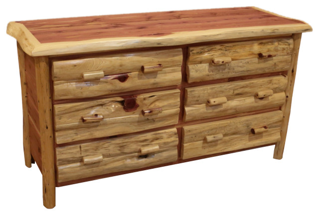 Red Cedar 6-Drawer Dresser - Rustic - Dressers - by Furniture Barn USA ...