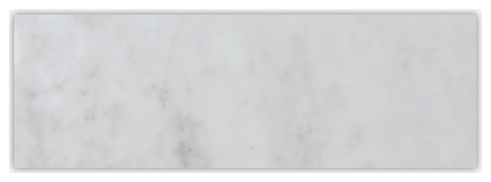 White Carrara Honed 3x9 Marble Tile - Traditional - Wall And Floor Tile ...