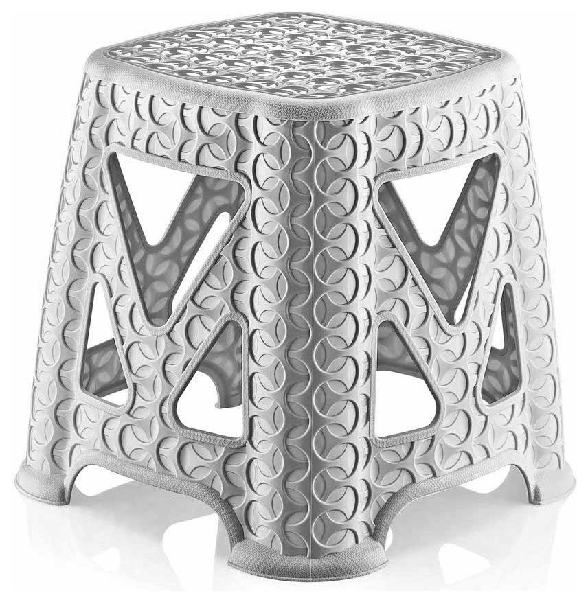 Uniware Rattan Style Large Plastic Stool - Contemporary - Accent And ...