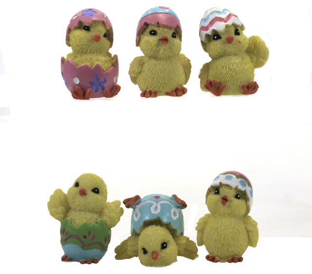 Easter Silly Little Chicks Polyresin Decorated Egg Mini Ea17179 ...