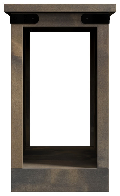 Legends Home Farmhouse 14 inch Chairside Table, Barnwood Finish ...