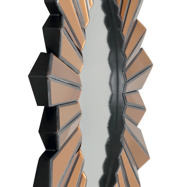 Gold Sunburst Accent Glass Mirror - Contemporary - Wall Mirrors - by ...