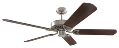 Vento Ceiling Fan, Brushed Nickel, 60" - Traditional - Ceiling Fans ...