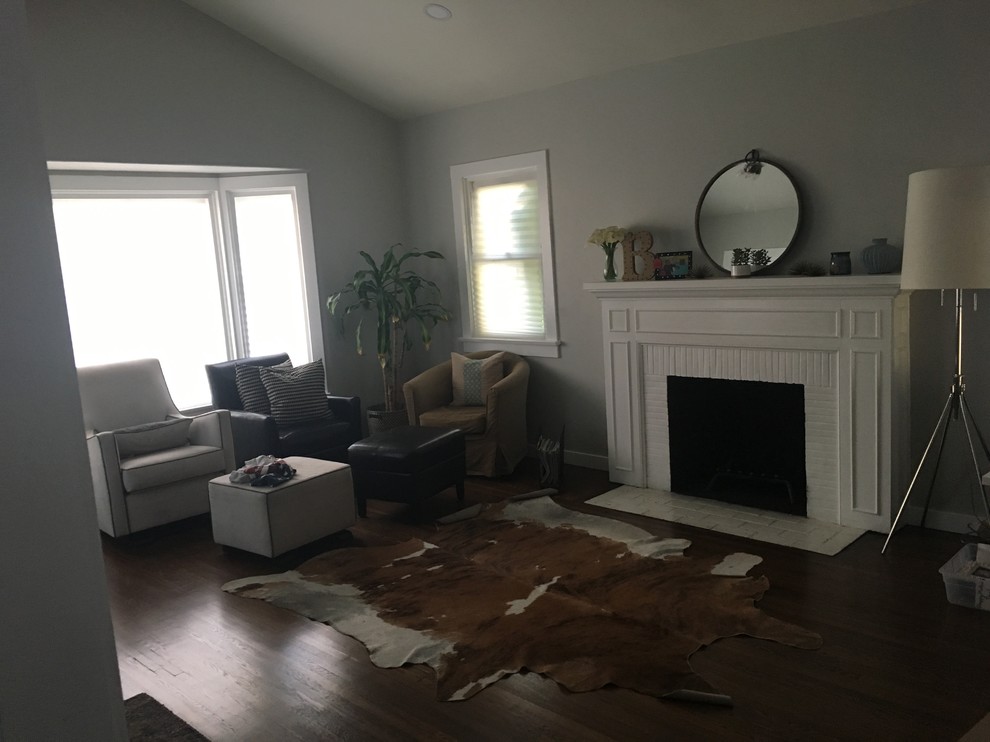 Living room layout with door opening in middle | Houzz Forum
