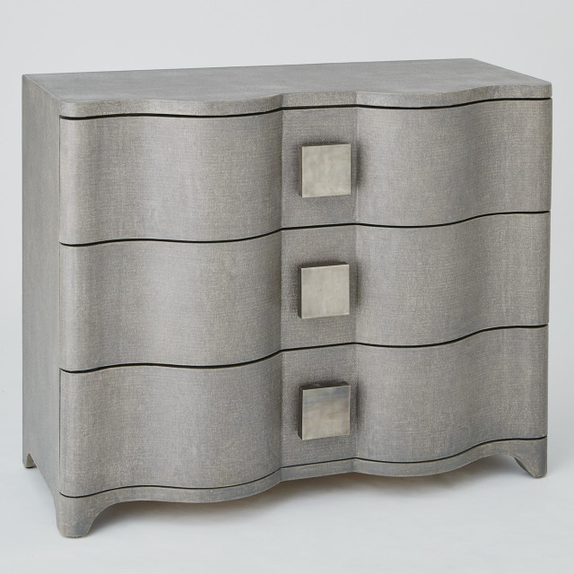 Toile Linen Chest, Gray - Transitional - Accent Chests And Cabinets ...