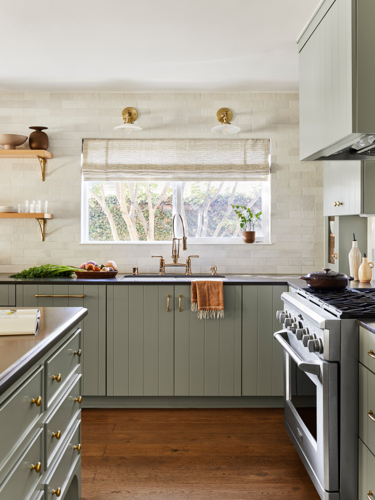Green is the New Neutral - Transitional - Kitchen - Los Angeles - by ...