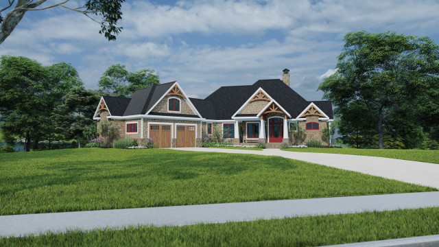 The Penelope House Plan 1616-D - Craftsman - Exterior - Other - by ...