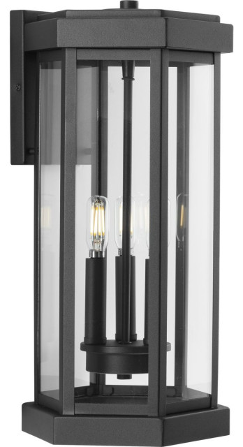 Ramsey Collection Textured Black Modern Farmhouse Outdoor Large Wall ...