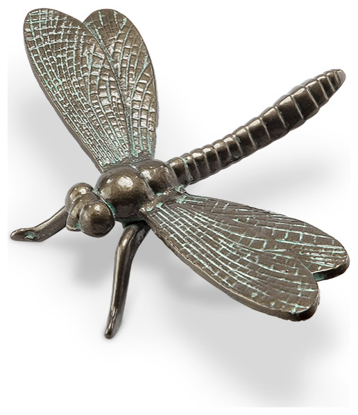 Garden Dragonfly, 2.5"H 10.5"W 7.5"D - Contemporary - Garden Statues ...