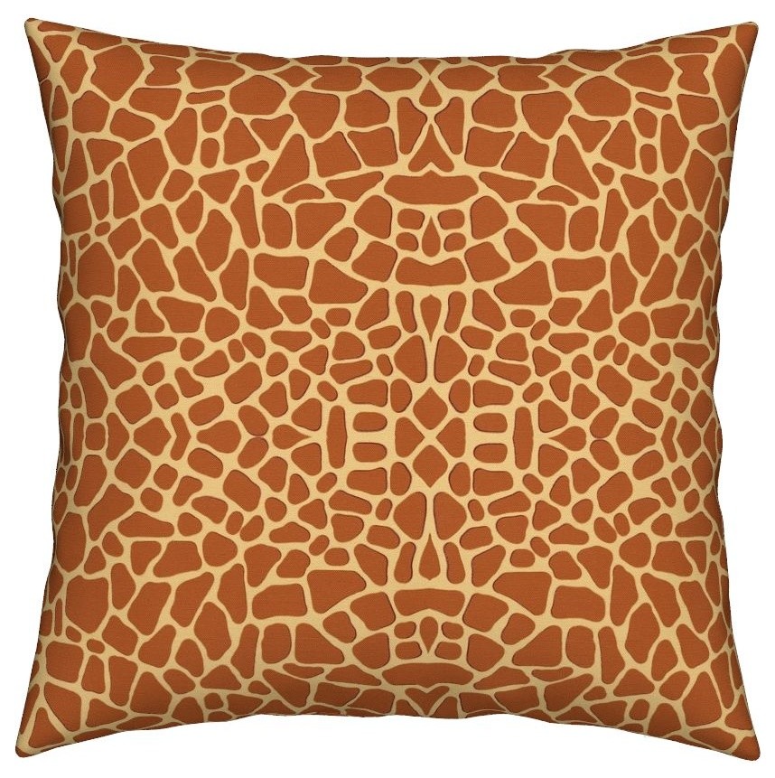 Giraffe Geometric Wild Animals Children Throw Pillow - Contemporary ...