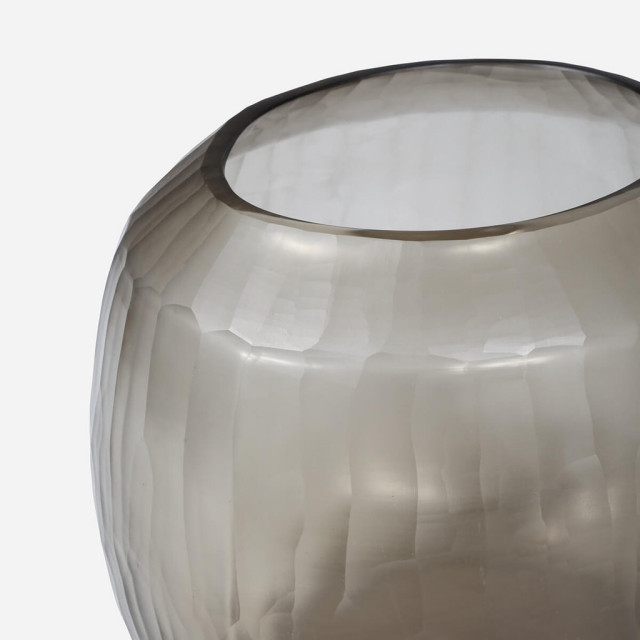 Rhone Smoky Glass Vase Medium - Transitional - Vases - by BoBo ...