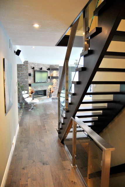 Open Stringer Stairs - Contemporary - Staircase - Toronto - by Bricon ...