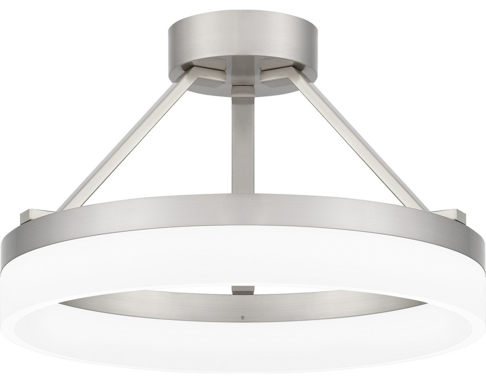 Quoizel Cohen LED Semi Flush Mount - Modern - Flush-mount Ceiling ...