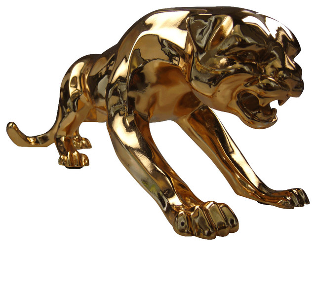 Medium Copper Cat - Contemporary - Decorative Objects And Figurines ...