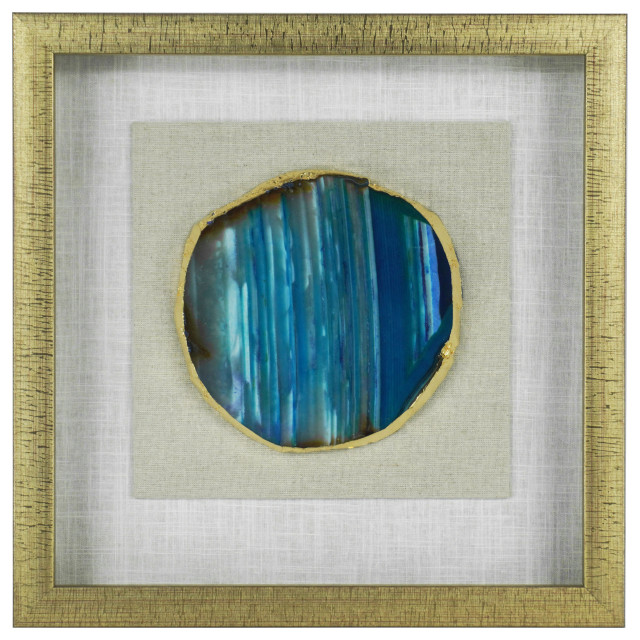 Agate Slice Shadow Box Wall Décor - Contemporary - Wall Accents - by ...