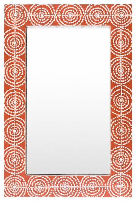 Pinon Wall Mirror by Surya, Red - Contemporary - Wall Mirrors - by ...