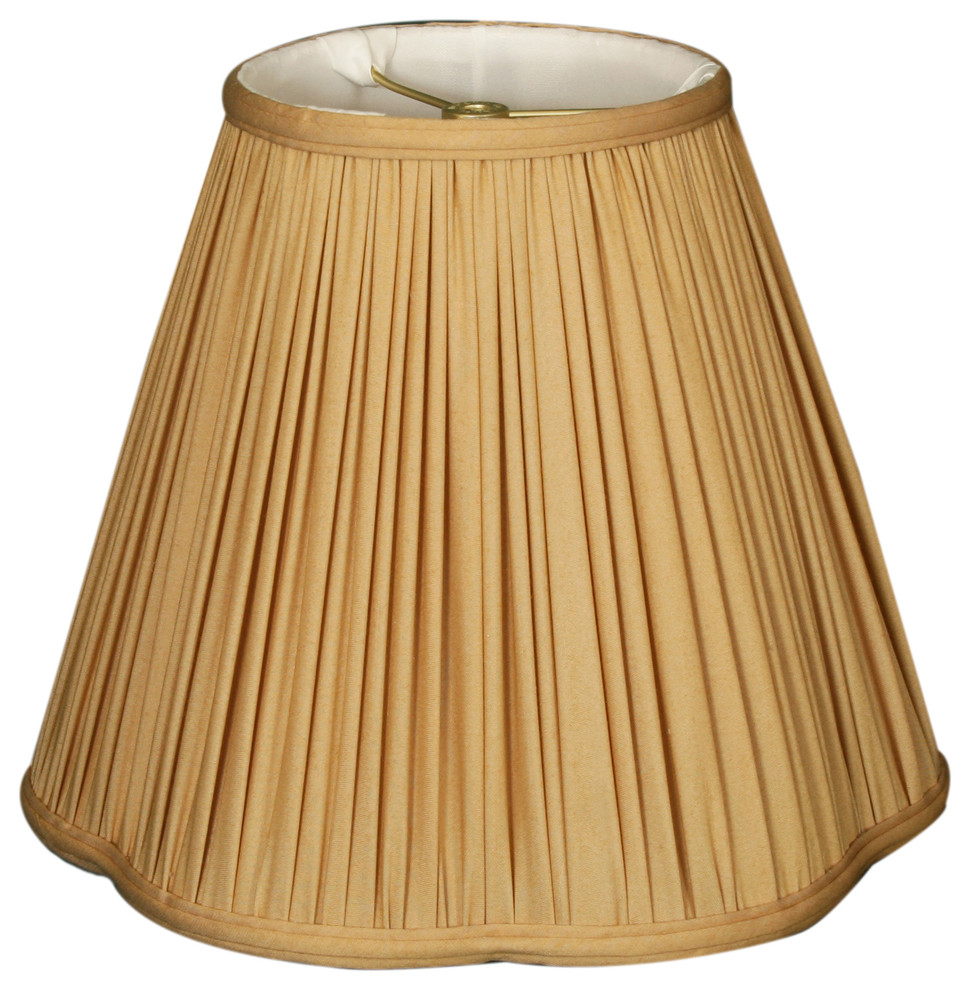 Royal Designs Bottom Scallop Gather Pleat Softback Lamp Shade, 7"x14 ...