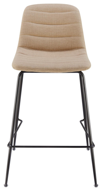 Caleb Fabric Counter Stool, Set of 4 - Midcentury - Bar Stools And ...