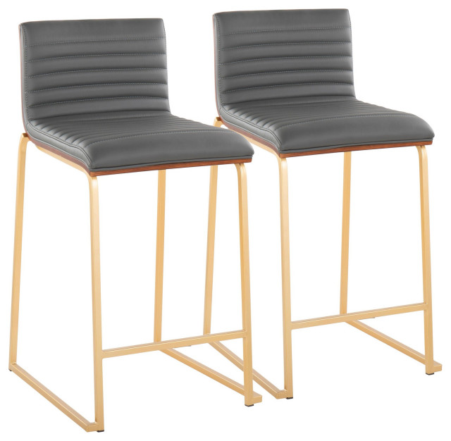 Mason Mara 26" Fixed-Height Counter Stool, Set of 2 - Contemporary ...