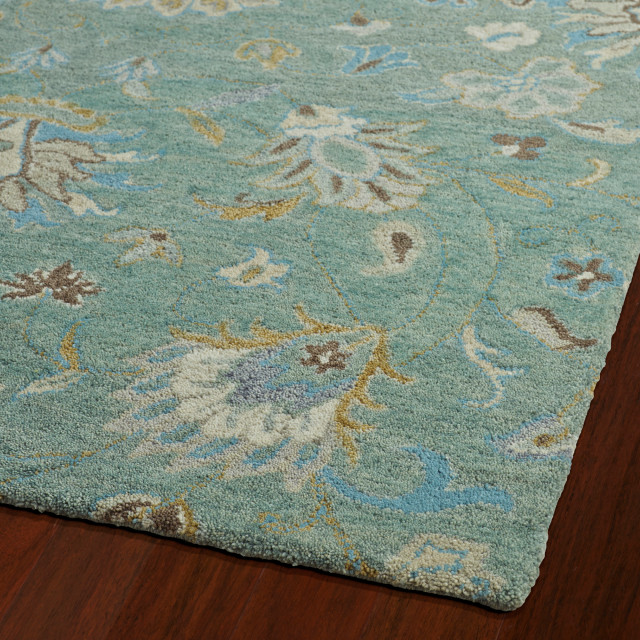 Kaleen Helena Collection Dark Mint Area Rug 8'x10' - Traditional - Area ...