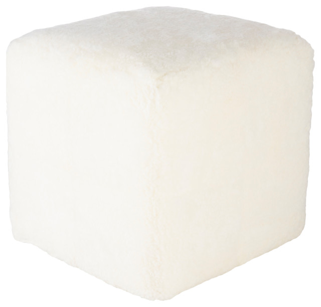 Calidus Rustic Sheepskin Pouf - Contemporary - Floor Pillows And Poufs ...
