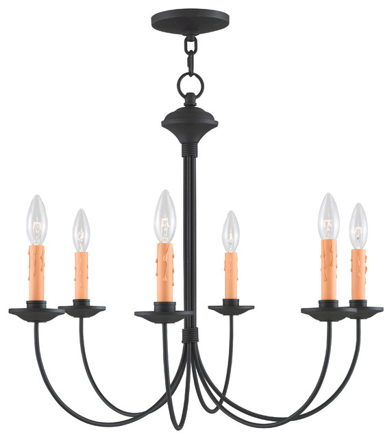 Heritage Chandelier, Black - Traditional - Chandeliers - by Buildcom ...