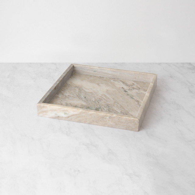 Onyx Marble Square Tray - Traditional - Serving Trays - by Best Home ...