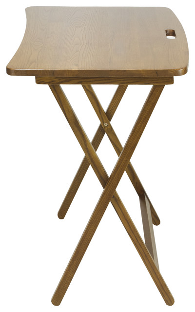 American Trails Arizona Folding Table With Solid Red Oak - Transitional ...