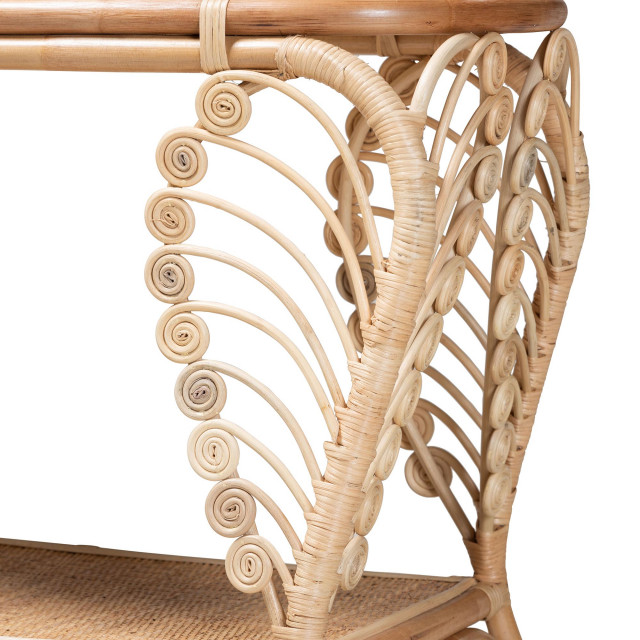 Hilary Rattan 2-Tier Console Table - Tropical - Console Tables - by ...