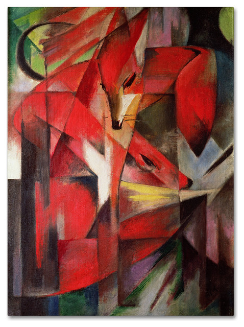 'The Fox, 1913' Canvas Art by Franz Marc, 14" x 19" - Contemporary ...