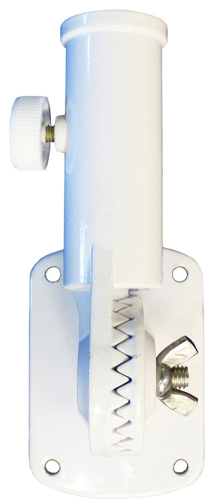 Adjustable Aluminum Brackets (White), fits 1" pole - Traditional ...