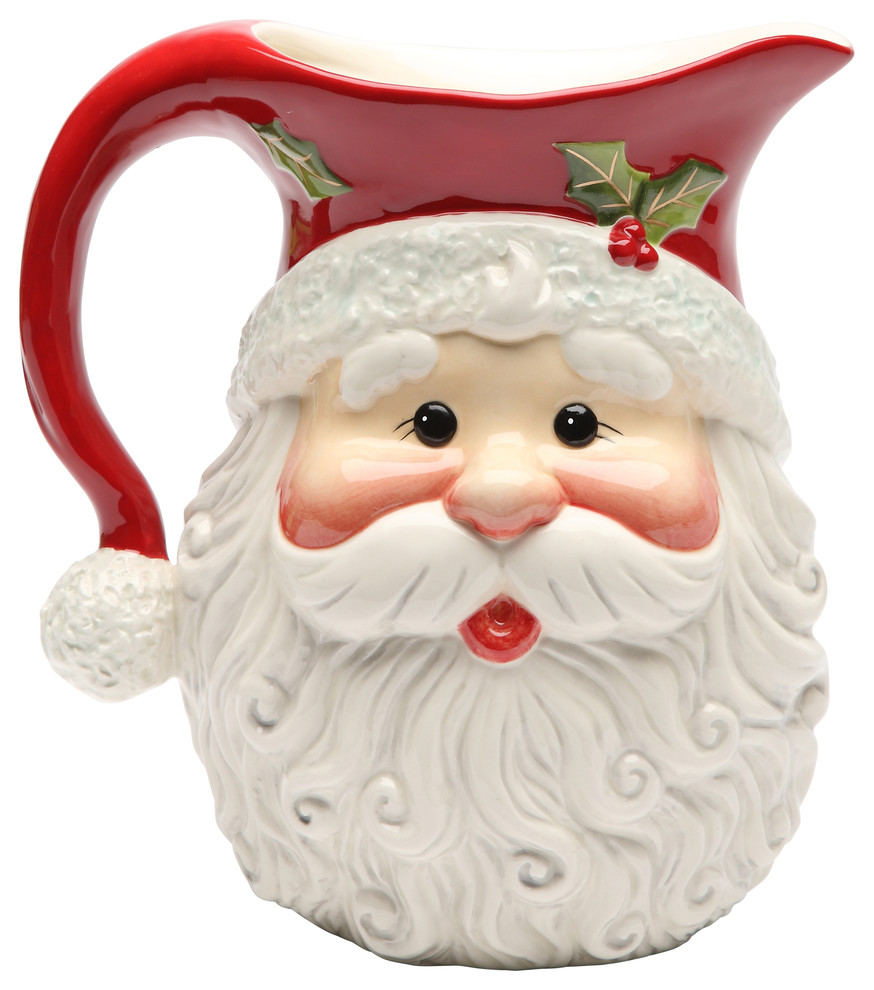 Santa Pitcher, 56 oz. - Contemporary - Pitchers - by Cosmos Gifts Corp ...