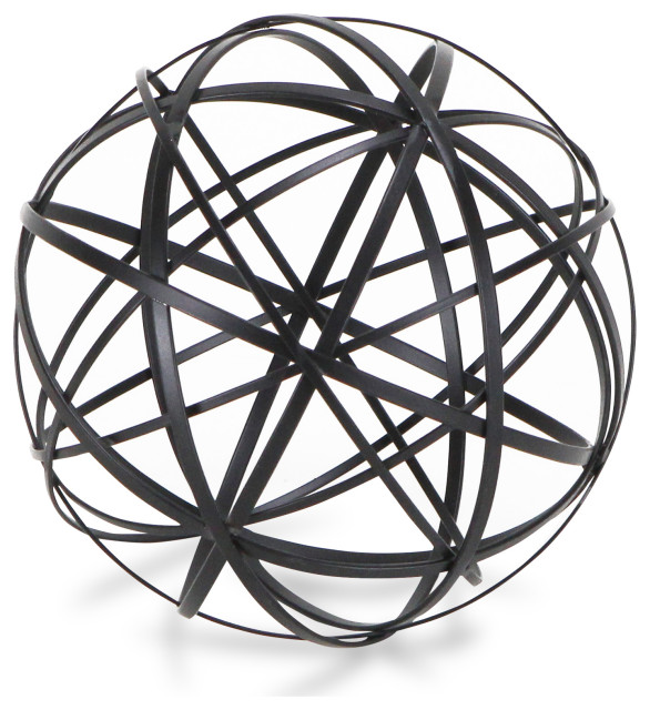 Decorative Intricate Metal Wire Ball - Contemporary - Decorative ...
