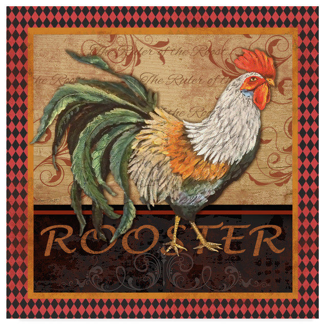 Jean Plout 'Ruler Of The Roost Series 3' Canvas Art, 18"x18 ...
