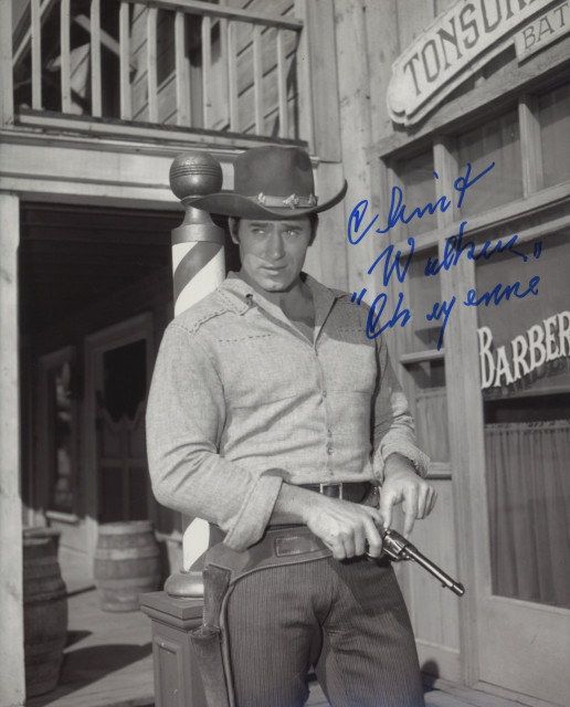Clint Walker Signed Photo, Custom Frame - Southwestern - Prints And ...
