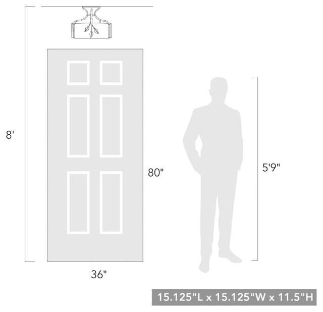 Calla 3-Light Semi-Flush, White Gold With Hammered Water Glass ...