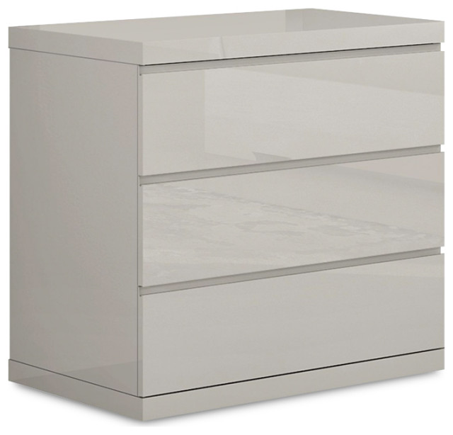 Anna Single Dresser, Light Gray - Modern - Dressers - by First of a ...