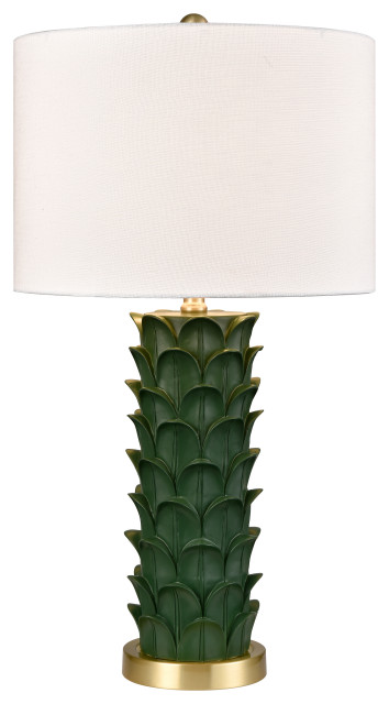 BeckWith 27'' High 1-Light Table Lamp Dark Green - Contemporary - Table ...