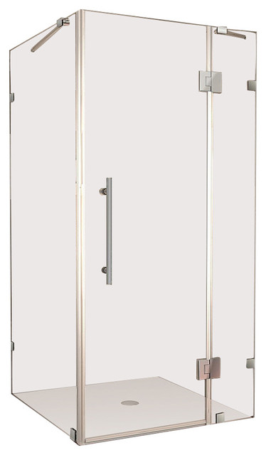 Aston Avalux Frameless Shower Enclosure, Chrome, 37"x32"x72 ...
