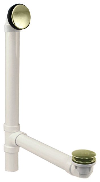 Illusionary Overflow 12" & 4" Sch. 40 PVC Bath Waste and Overflow Tip ...