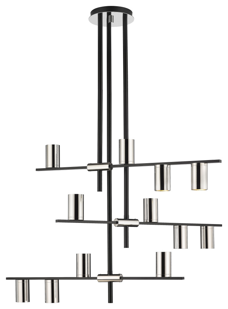 Zlite 814-12MB-PN 12-Light Chandelier, Other - Modern - Chandeliers ...