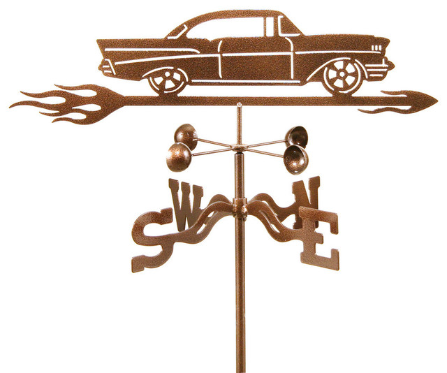 1957 Chevy Car Weathervane With Roof Mount - Contemporary - Weather ...